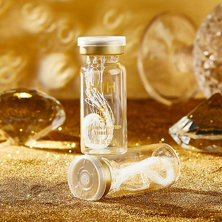 20 Lignes Fil Aucune Aiguille Soie Fibroine Ligne Essence Collagène ...