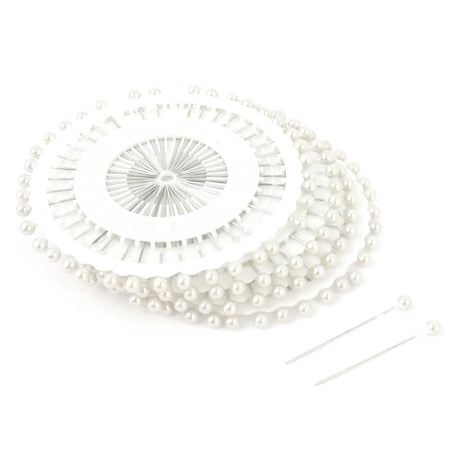 Needlework Tailor White Round Beaded Head Pins 36mm Long 150 PCS ...