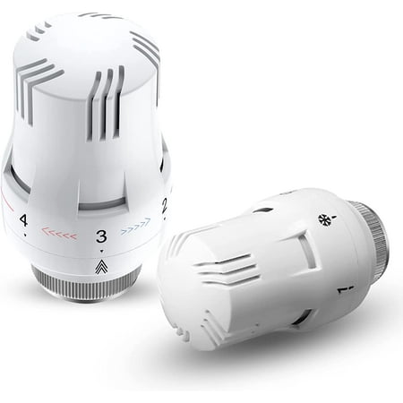 Thermostatic Radiator Head, 2pcs Smart Radiator Thermostat TRV M 30 x 1 ...