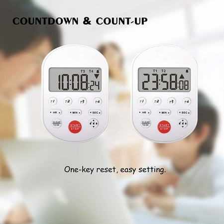 Tabletop Digital Countdown/Count-up Event Reminder Timer Kitchen Timer ...
