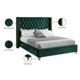 Meridian Furniture Barolo Green Velvet King Bed - Walmart.com Meridian Furniture Barolo Green Velvet King Bed - Walmart.com