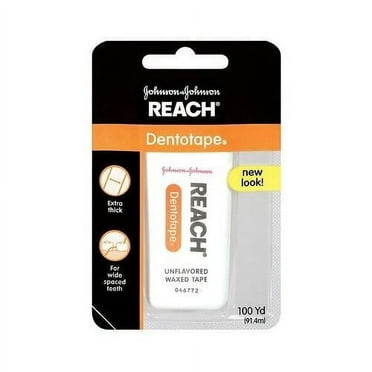 Reach Dentotape Extra Wide Waxed Dental Floss for Sensitive Gums Care ...