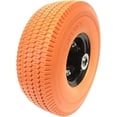 10" Double Sided Axle Hub Tire 4.10/3.50-4 (Flat Free Design) - Walmart.com