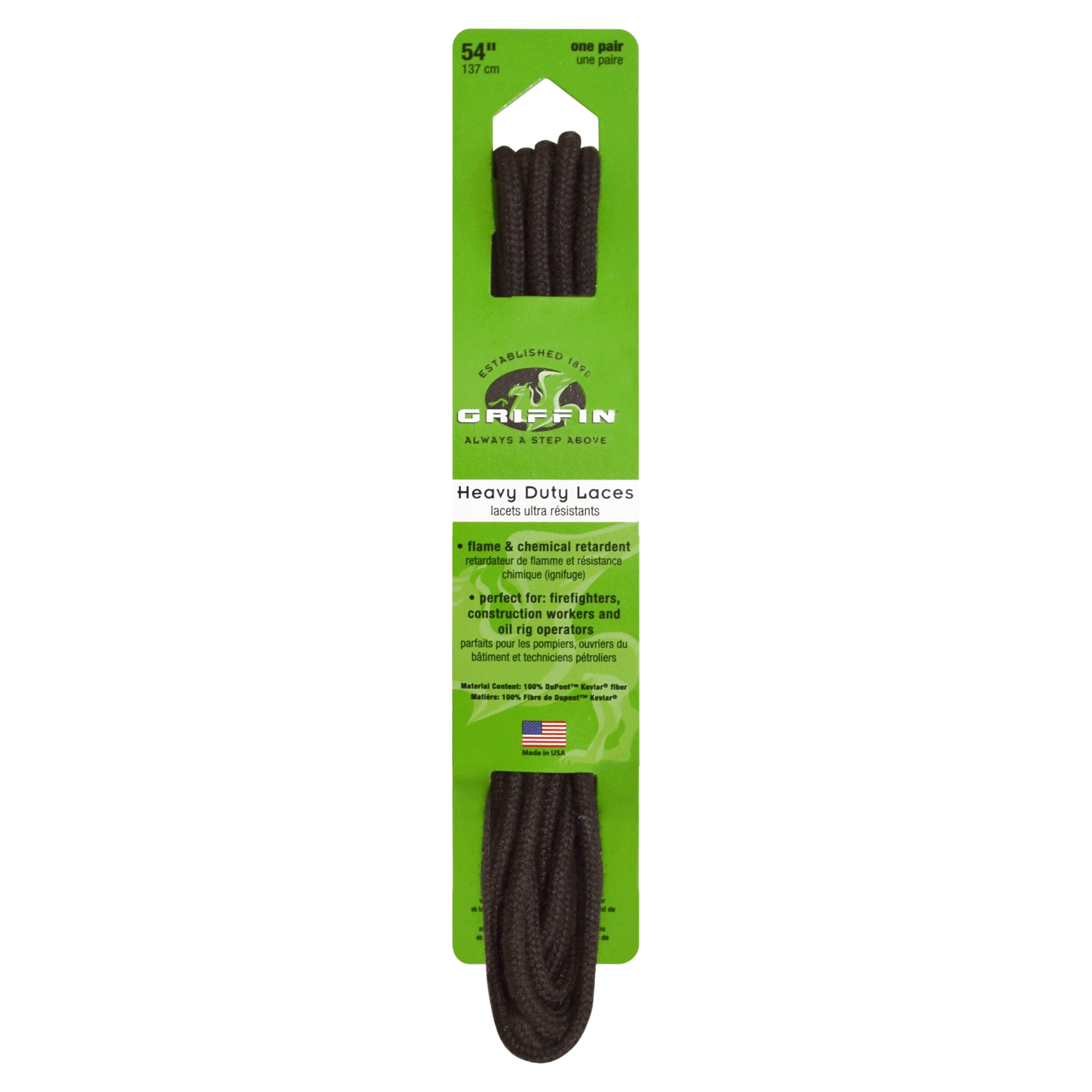 Griffin Heavy Duty Laces - 100% DuPont Kevlar Laces - 54 Inches (Brown ...