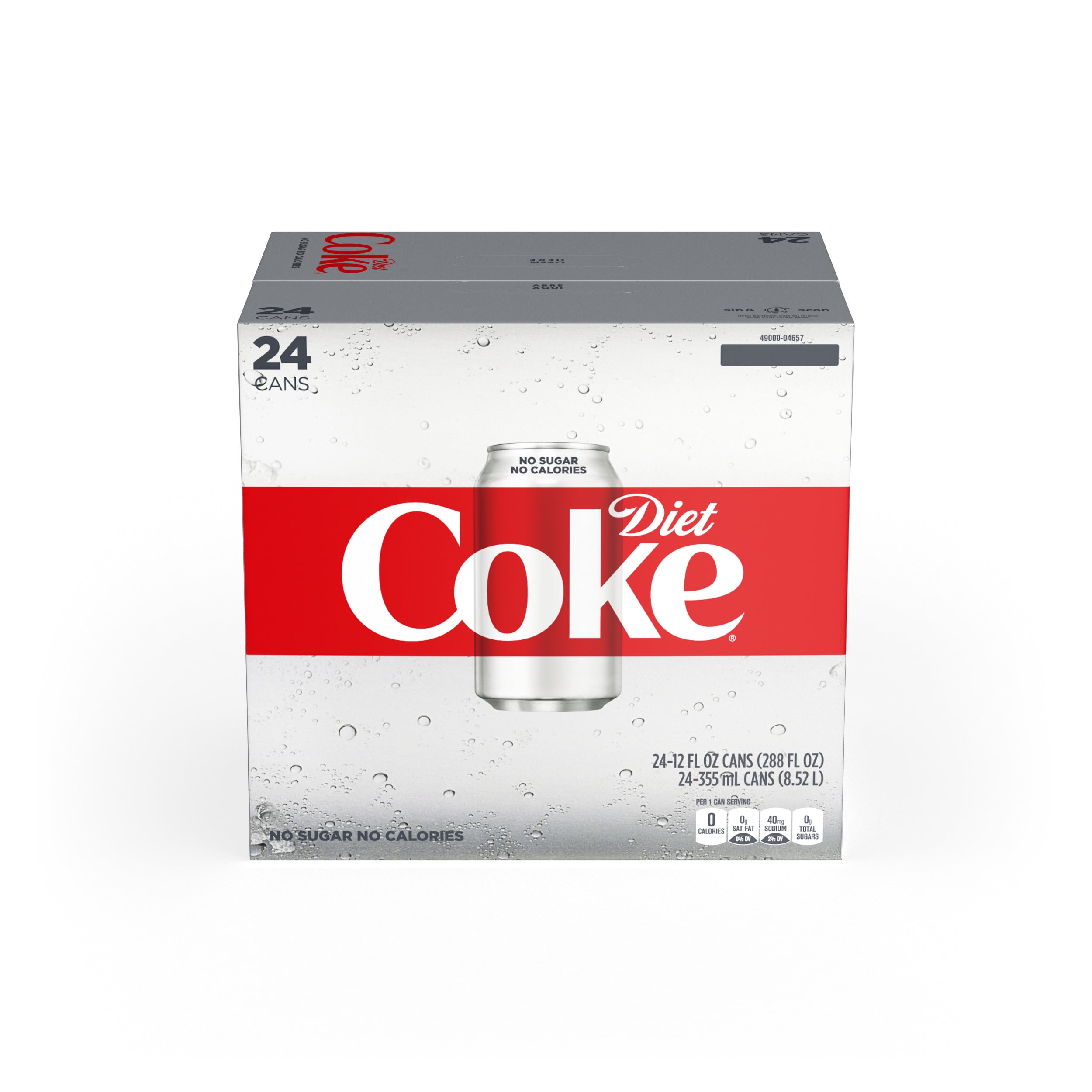 Diet Coke Soda Soft Drink, 12 fl oz, 24 Pack - Walmart.com - Walmart.com