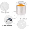2 Packs 0.7mm Elastic String, Jewelry Cord, Bracelet Rope Crystal ...