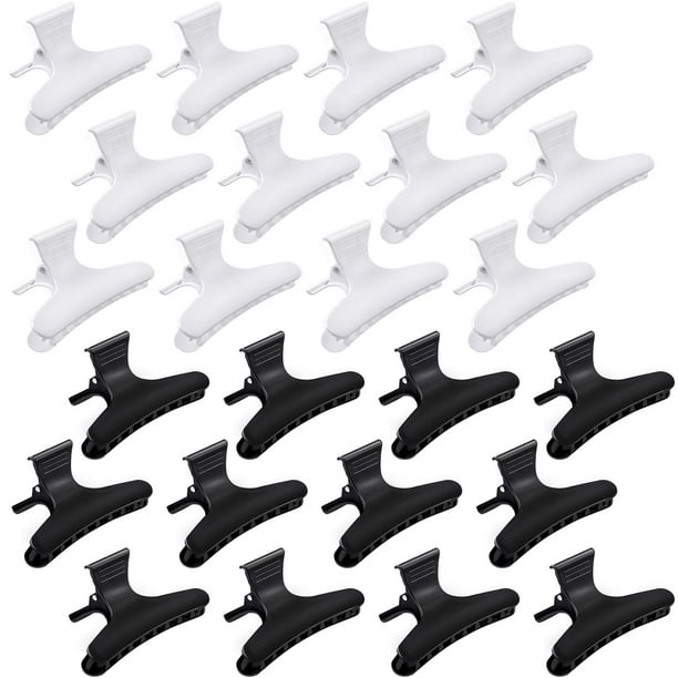 24 Pack Large Butterfly Clamps Styling Claw Hair Clips Hairdressing ...