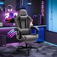 Homall Racing Back Gaming Chair, Breathable Fabric, Massage, Ergonomic ...