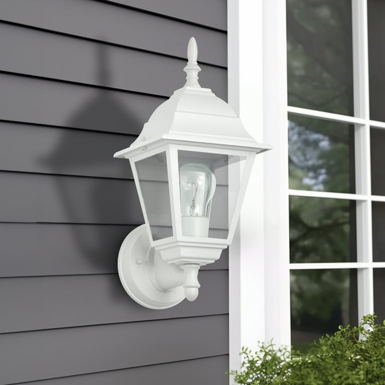 White Lighting Fixtures Outside Porch Hudson 4 Light Outdoor Wall