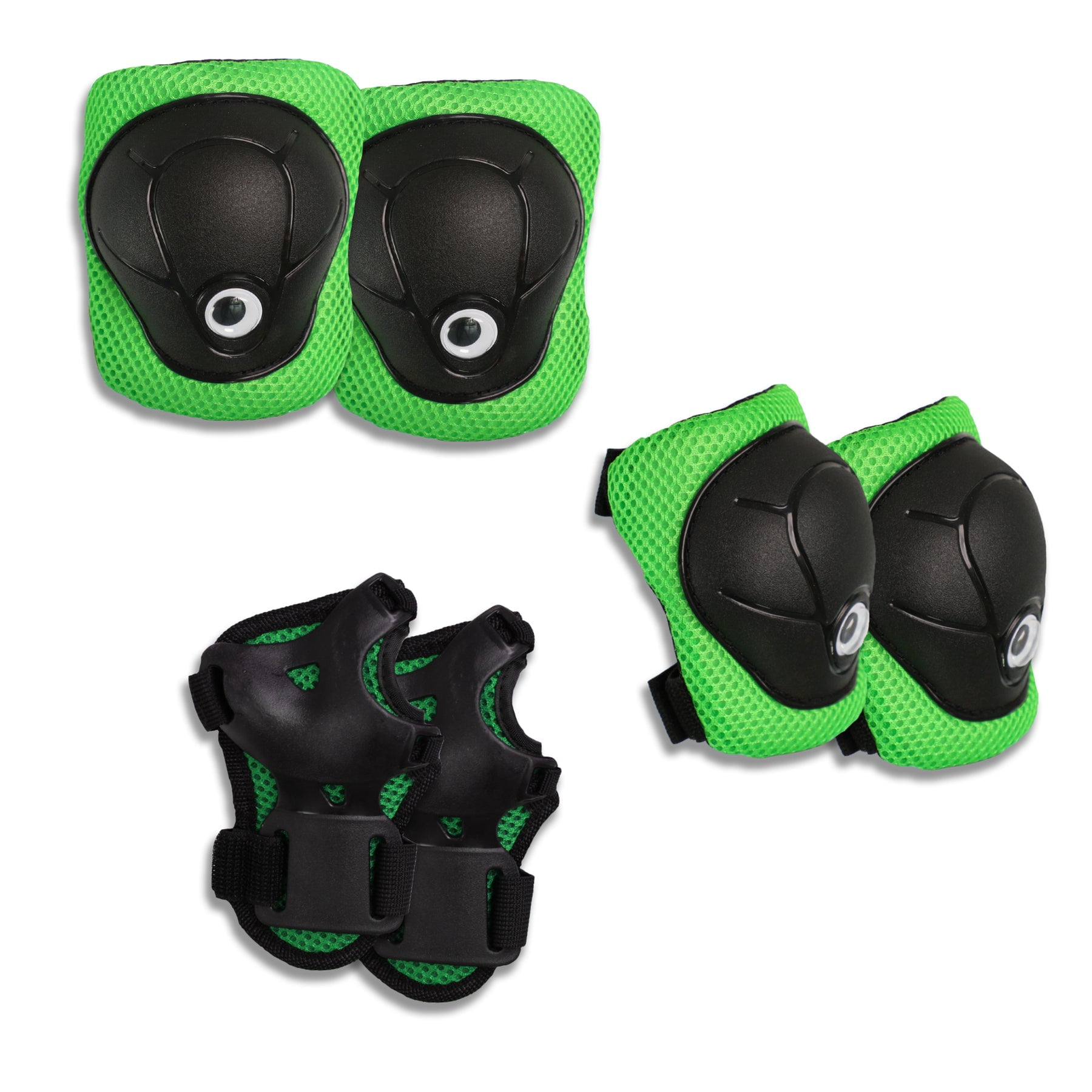 Crazy Safety Protective Gear for Kids - 3 in 1 set: Flexible Knee Pads ...