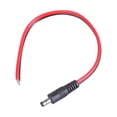 5.5mmx2.1mm DC5521 Male Power Pigtail Cable Open End Wire for LED ...
