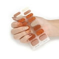 Semicured Gel Nail Stickers Uvled Lamp Required 16pcs Gel Nail Polish Wraps