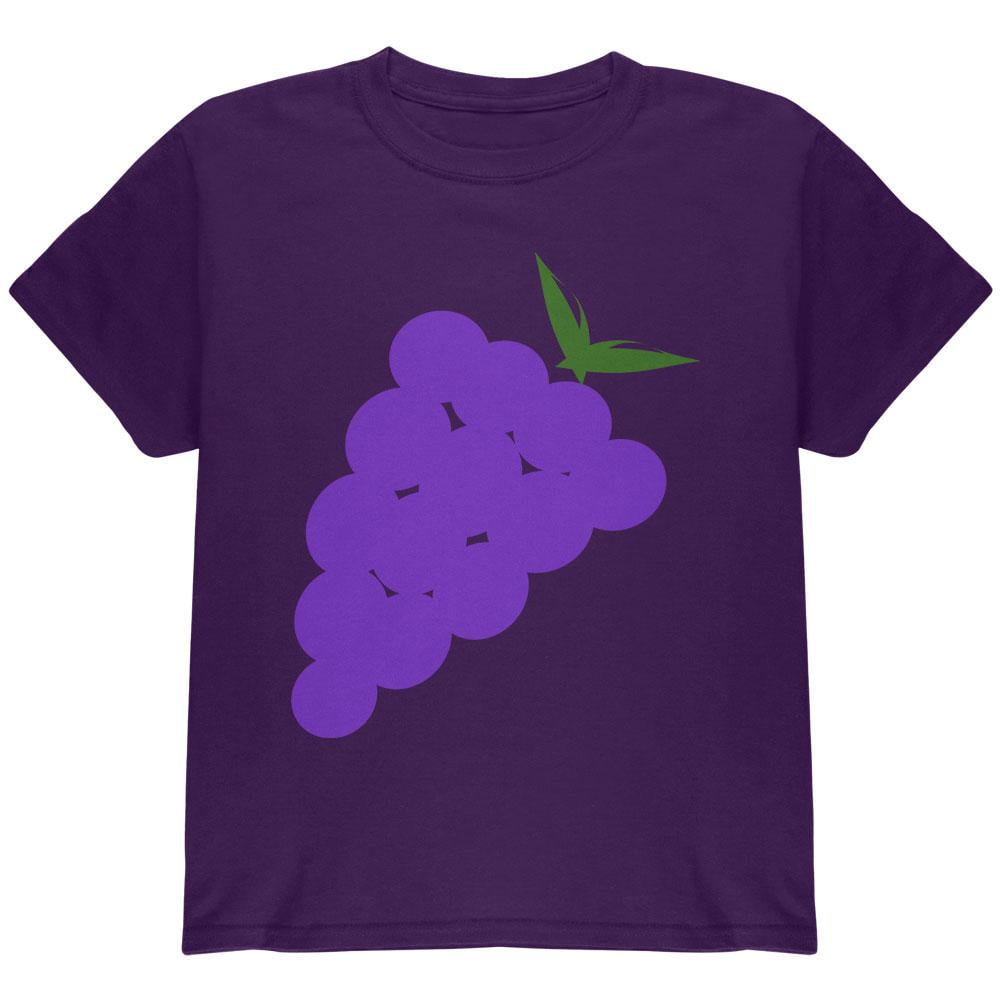 Halloween Purple Grape Costume Youth T Shirt Purple YSM - Walmart.com