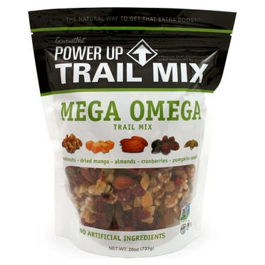 Power Up Healthy Snack: Mega Omega Trail Mix, Gluten Free, Vegan, Non ...