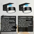 SRWEHG-Battery-Powered Picture Lights with Remote Control, Magnetic LED ...