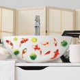 2-pack swimming koi lotus leaf bathroom home decoration beautification ...