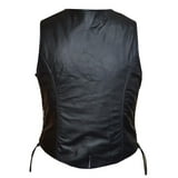 UNIK Women's Premium Traditional Lambskin Leather Motorcycle Vest ...