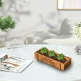 JGJJUGN Wood Planter Box, Rectangle Succulent Plant Pot, Storage Box ...