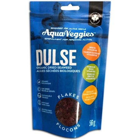 Aqua Veggies Organic Atlantic Dulse Flakes Large, Hand-Harvested, Sun ...