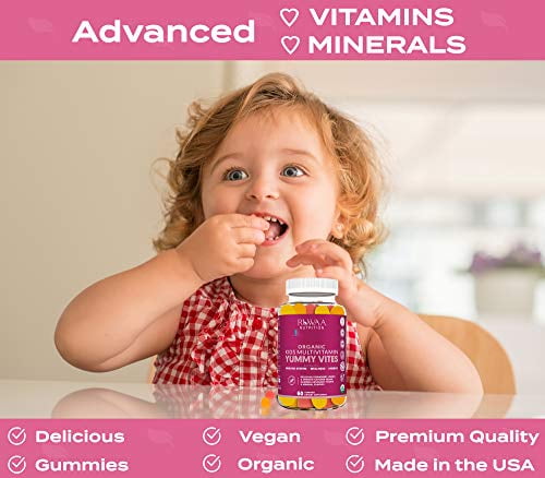 Ruwaa Nutrition Organic Kids Multivitamin Gummies: Daily Gummy ...
