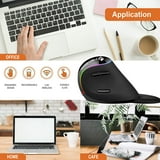 J-Tech Digital Ergonomic Mouse with Wireless Connection, Removable Palm ...