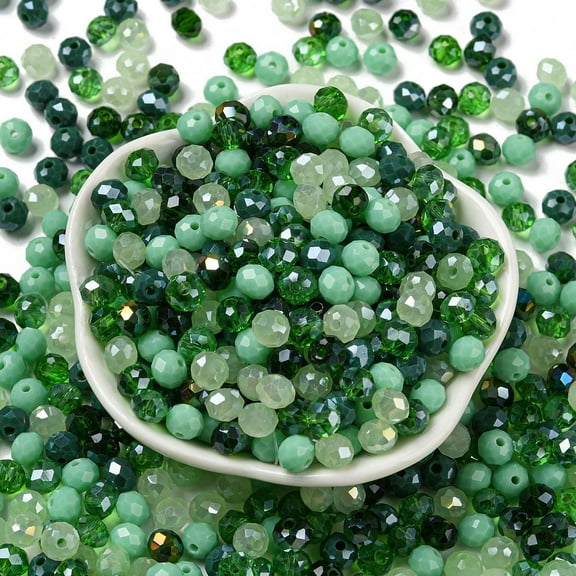 10 Strand Opaque Solid Color Glass Beads Strands Faceted Rondelle ...