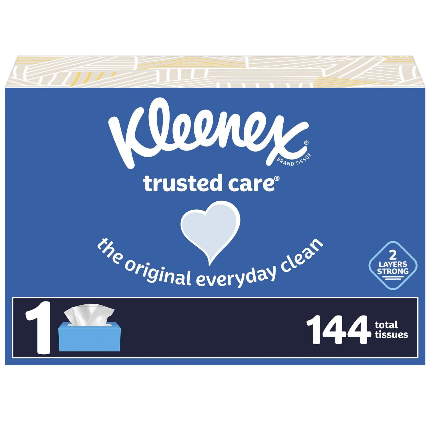 Kleenex Trusted Care Facial Tissues, 1 Flat Box - Walmart.ca
