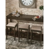 Ashley Rokane Urban Farmhouse Counter Height Dining Set, Brown Wood ...