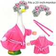Garden Goose Outfit Costume, Porch Yard Decor, 23 in Fit, Nylon Spandex ...