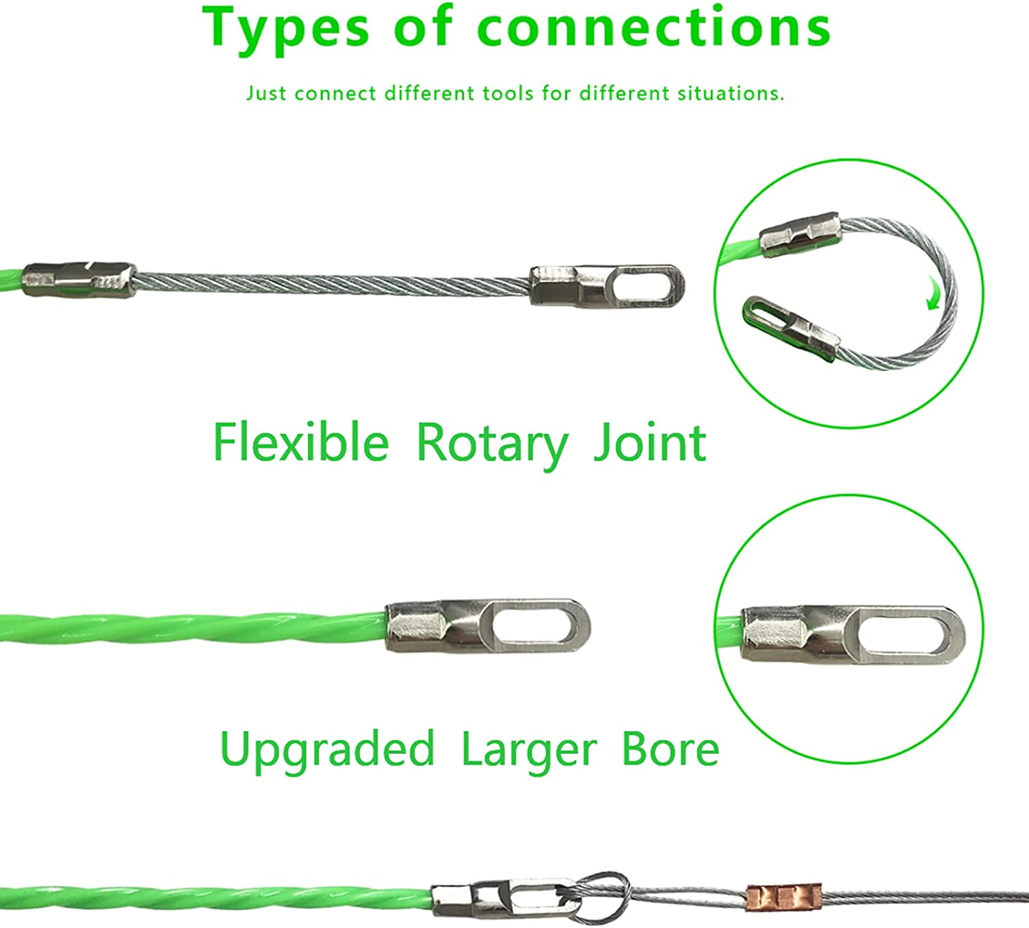 extractor de cables de electricista con aguja de 4 mm, extractor de ...
