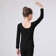 Avtoify Girls Solid Color Long Sleeve Round Neck Dance Practice Uniform ...