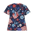 Binienty American flag Medical Uniform Shirt for Women Breathable V ...