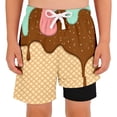 Baby Swimsuit Boy Size 13-14Y Ice Cream Graphic Quick Dry Drawstring ...