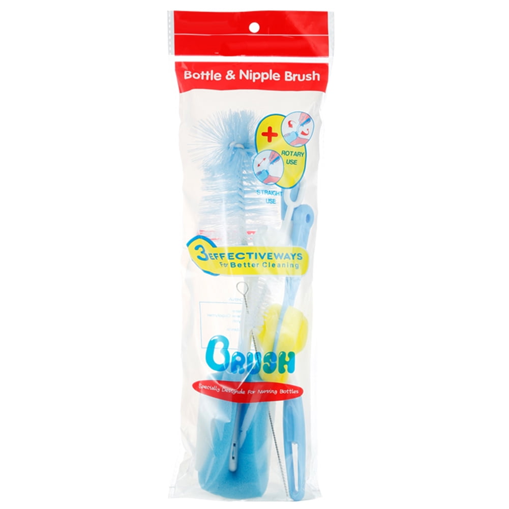 5-Pack Bottle Cleaning Brush Set - Long Handle Bottle Cleaner 360 ...