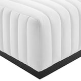 Conjure Channel Tufted Upholstered Fabric Ottoman-EEI-5501 - Walmart.com