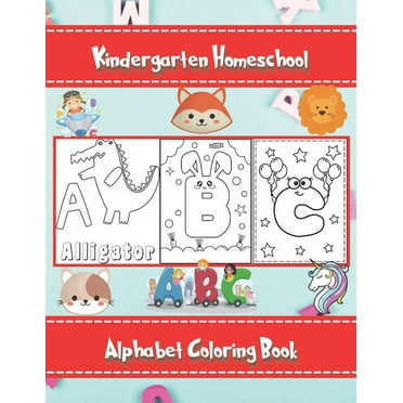Coloring Drawing Handwriting Practice Alphabet & Number: Workbook For ...