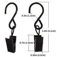 50 Pack Stainless Steel S Hanging Hooks with Clips, 2.4 Inch Long ...