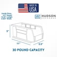 6-Pack Stackable & Hangable Storage Bin, 11" x 5.5" x 5", Black ...