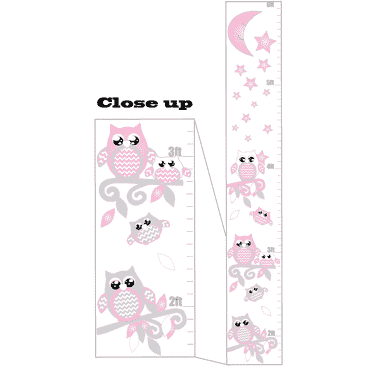 Susybee's Flip The Pig Growth Chart 100% Cotton Fabric By The Panel 15 ...