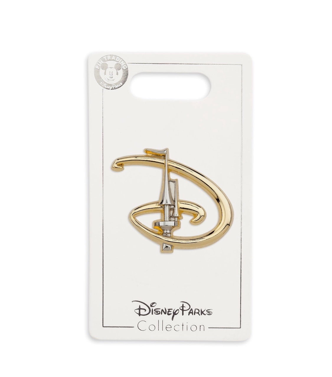 Disney Parks Walt Disney World ''D'' with Cinderella Castle Pin New ...