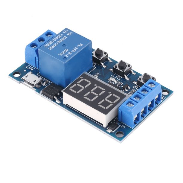 -521 Digital Time Delay Relay Trigger Cycle Timer Delay Switch Circuit Board Timing Control ...