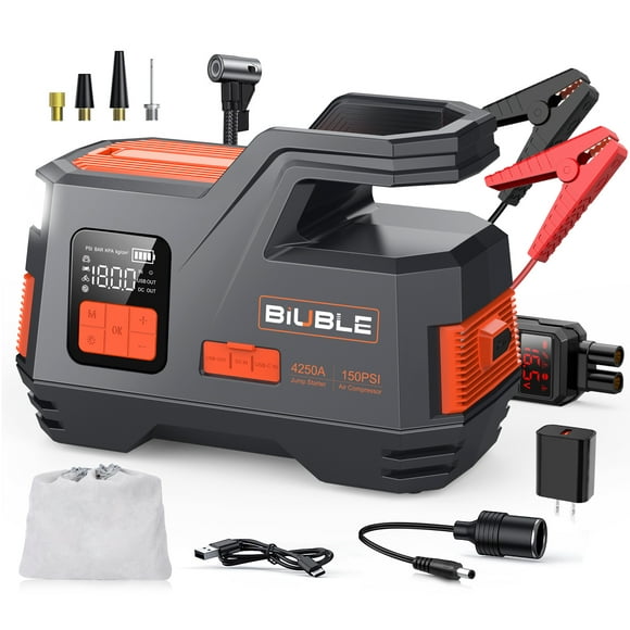 Portable Jump Starter Air Compressor