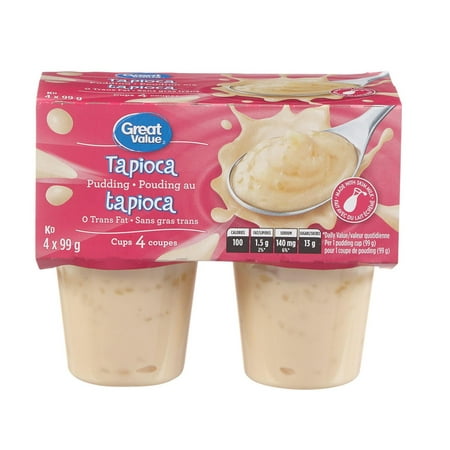 Great Value Tapioca Pudding, 4 Cups, 396 g - Walmart.ca