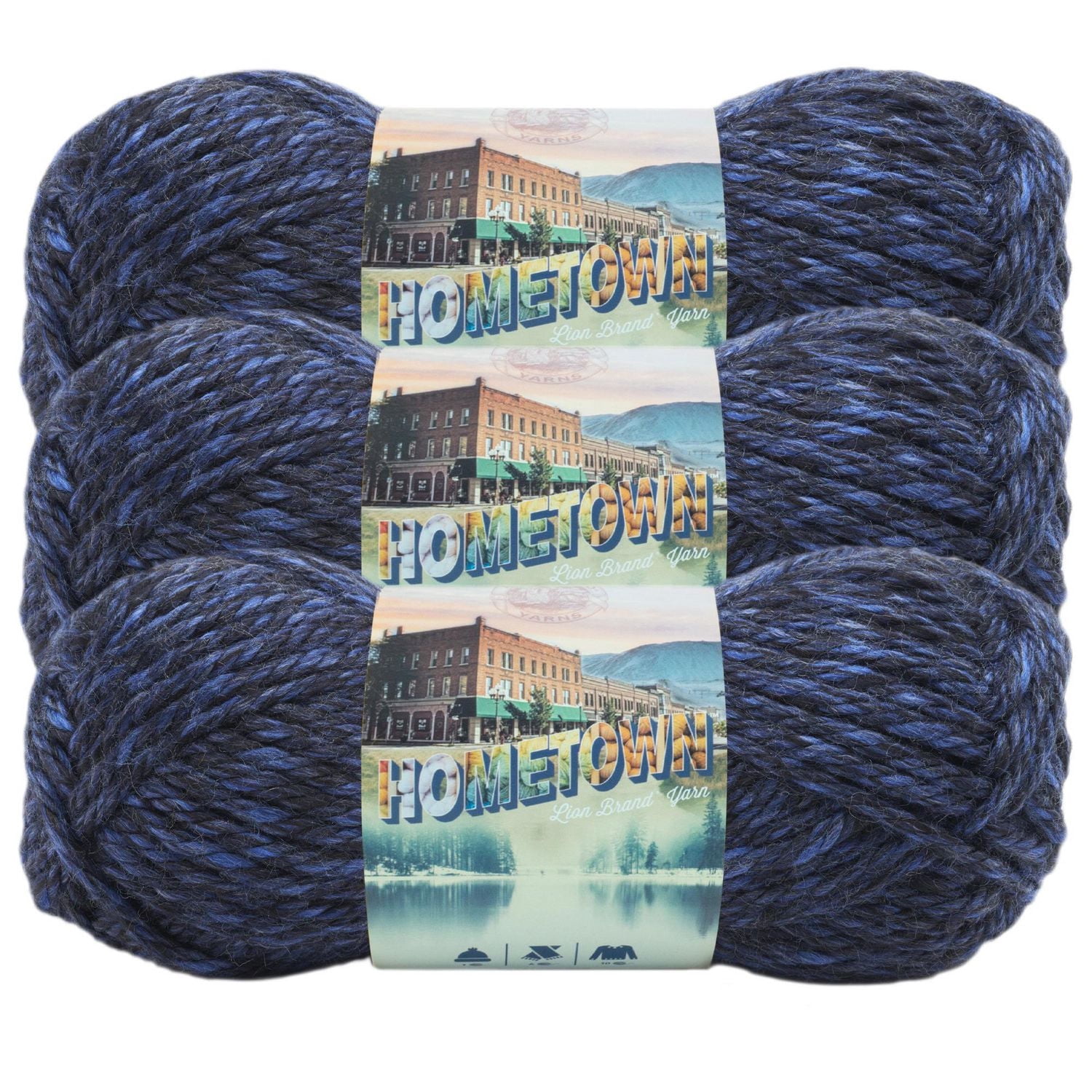 Click here for Lion Brand Hometown Yarn - Blue Sky prices