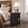 Costway Mini Night Stand 2 Layer 1 Drawer Bedside End Table Organizer ...