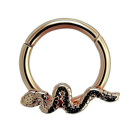 16 Gauge ( 1.2mm ) - 8mm Diameter Rose Gold Anodized 316l Surgical ...