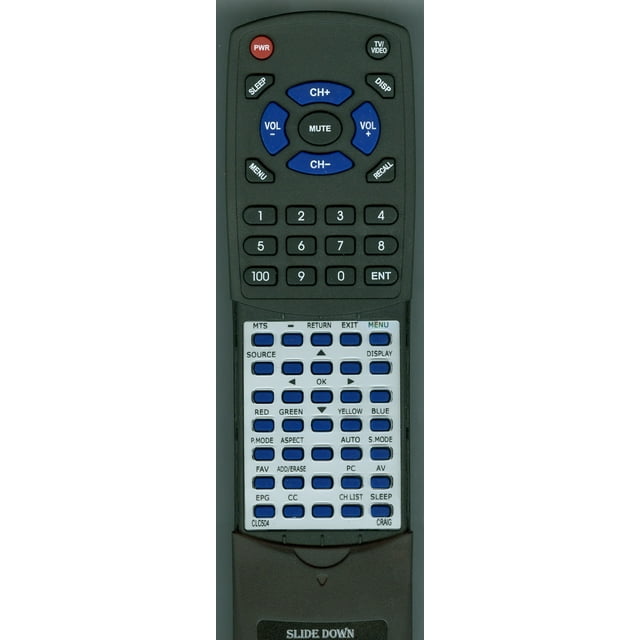 Replacement Remote for CRAIG RTCLC504, CLC504, CLC504E, - Walmart.com