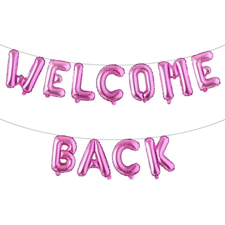 Welcome Back Letter Balloons Multicolor 16 Inch Foil Mylar Balloon ...