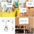 20Pcs Clear Rotatable Sign Clips Easy Use Table Menu Stand Retail Store ...