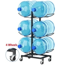 5 Gallon Water Jug Holder Water Bottle Storage Rack, 3 Tiers, Silver ...